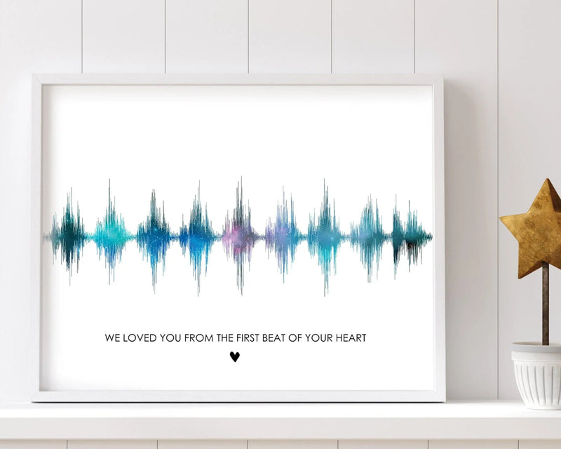 Cherish the Sound of Your Baby's Heartbeat with Custom Soundwave Art