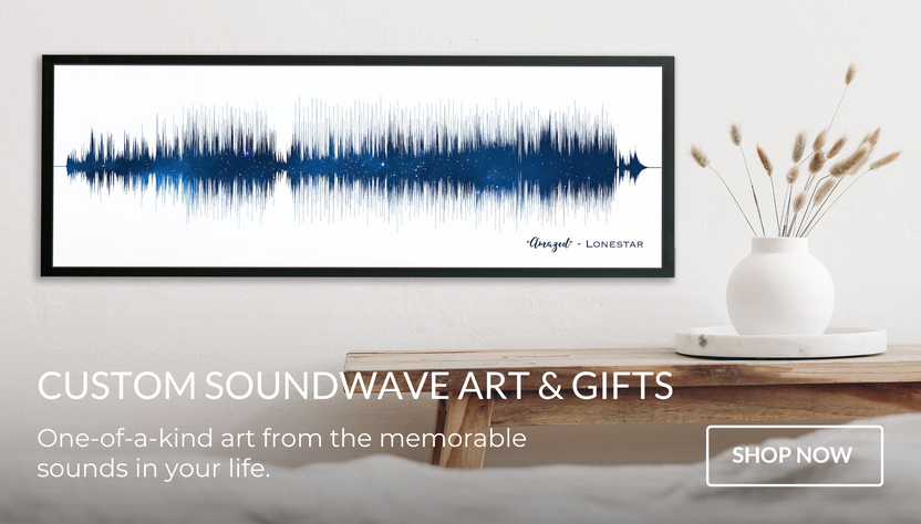 Custom Soundwave Art & Personalized Gifts | Artsy Voiceprint