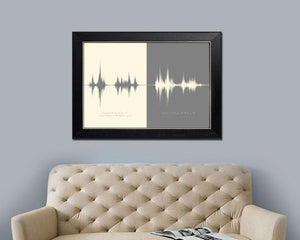 Your Wedding Vows with Custom Soundwave Art | Perfect Anniversary Gift ...
